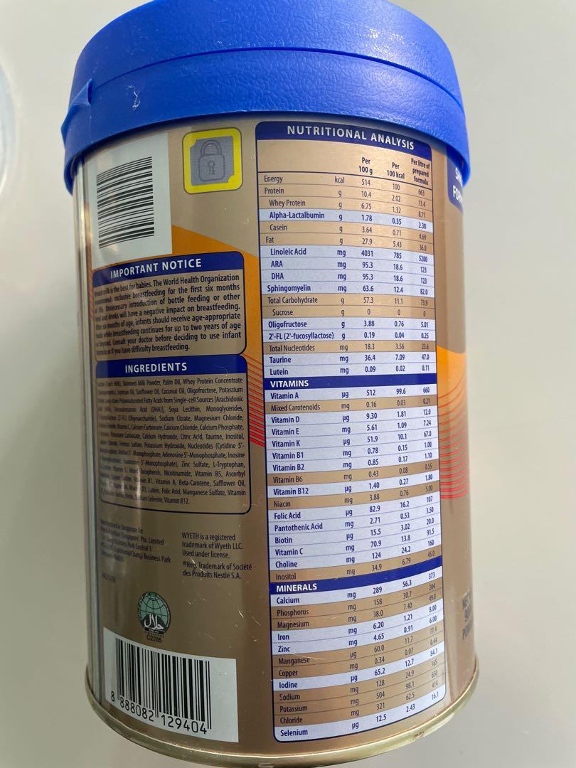 Wyeth S26 Gold Pro Infant Formula Stage 1, Babies & Kids, Nursing ...