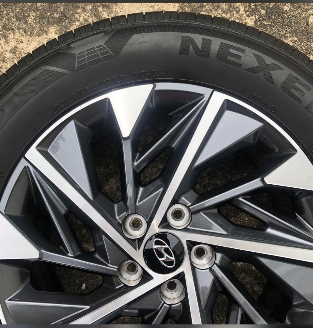 18" Hyundai Tucson rims with 235/60x18 Nexen tyres, Car Accessories ...