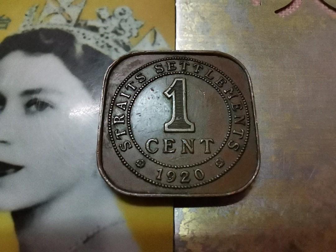 1 Cent Strait settlement 1920 King George V Coin, Hobbies & Toys ...
