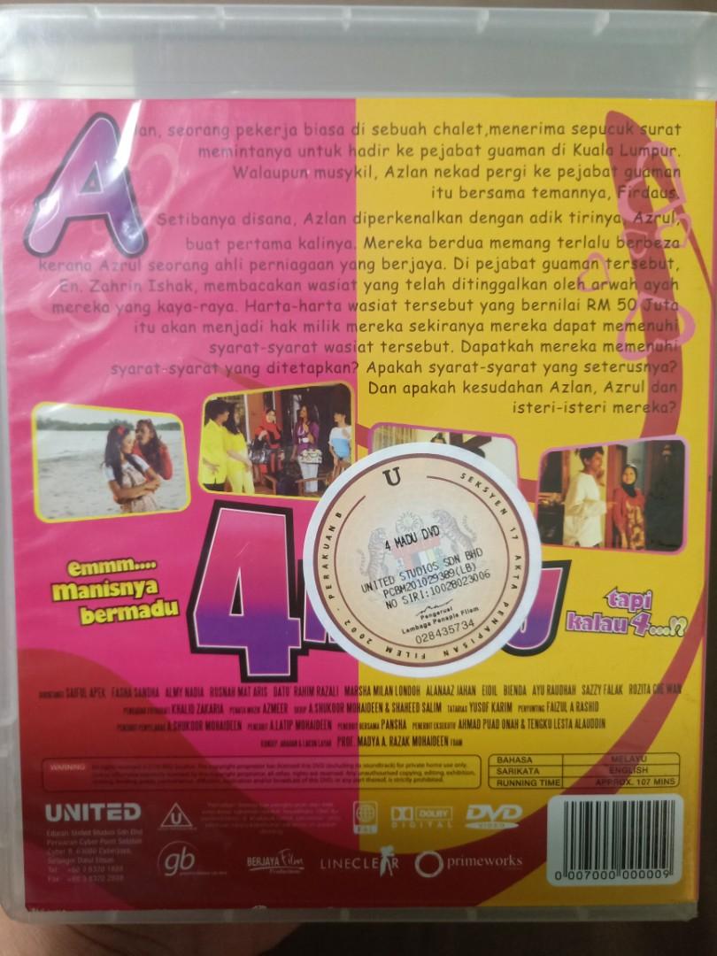 4 Madu DVD, Hobbies & Toys, Music & Media, CDs & DVDs on Carousell