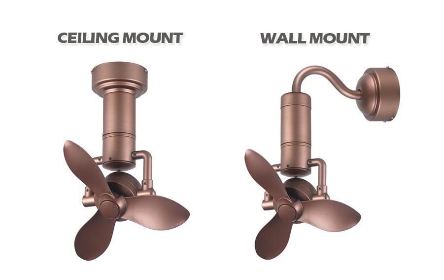 ACORN DC-360 Corner Fan (Ceiling/ Wall Mount) 16", Furniture & Home ...