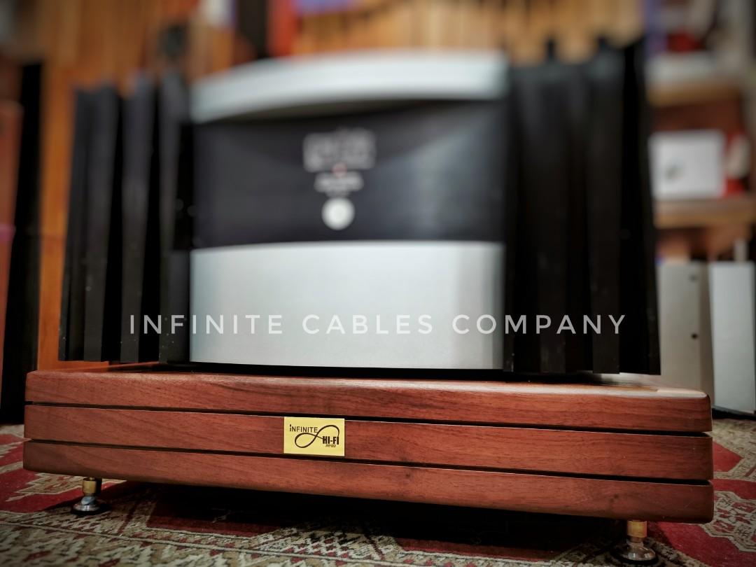 AMPLIFIER STAND PLATFORM HIFI RACK - SOLID WOOD ISOLATION STAND ...