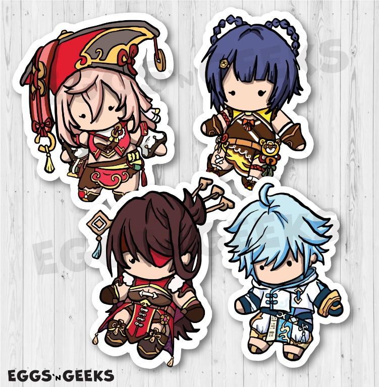 Anime Mihoyo Game Genshin Impact MMORPG RPG Action Chibi Characters Pop ...