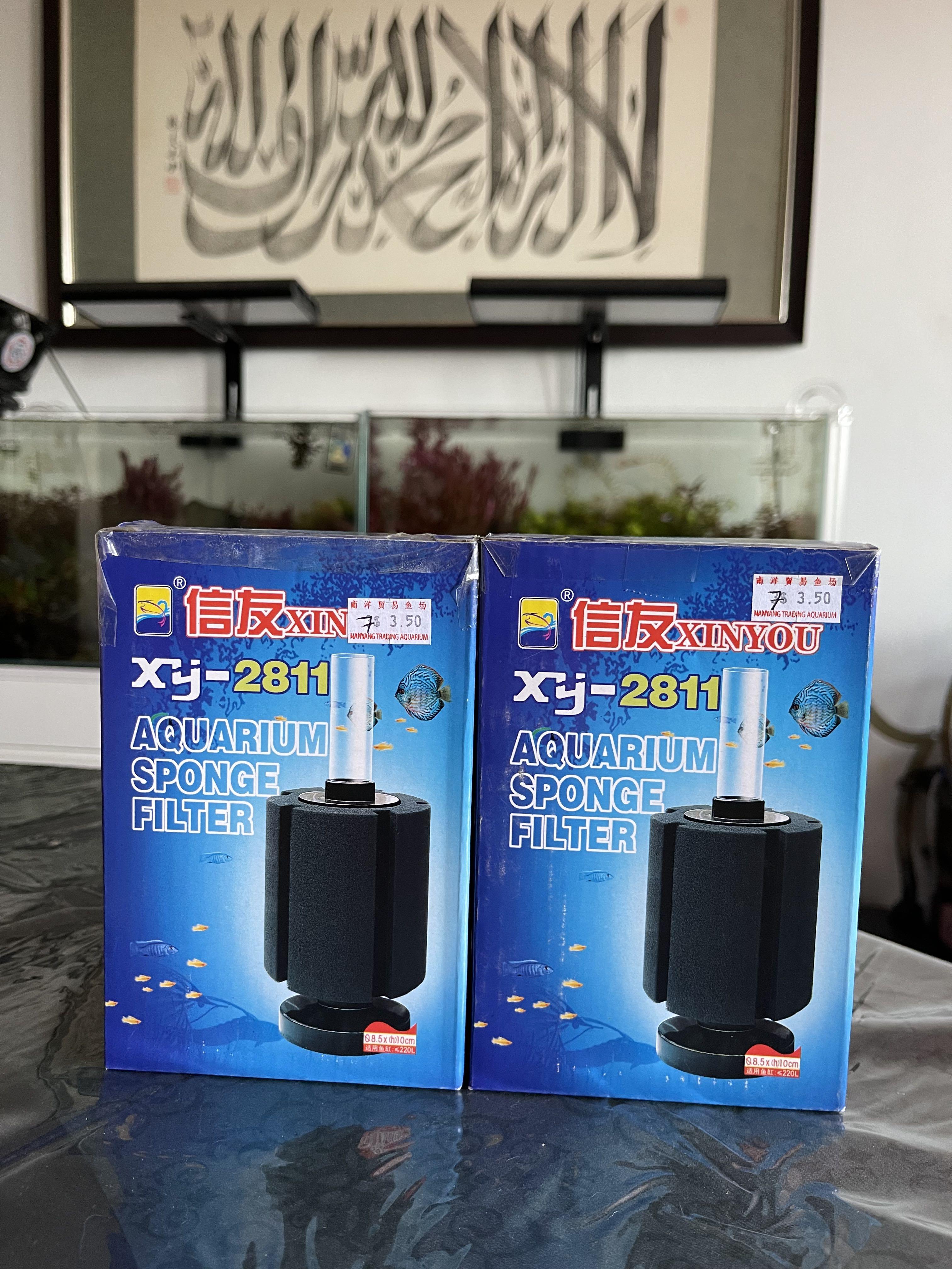 Aquarium Sponge Filter XY-2811 (2 sets), Pet Supplies, Homes & Other ...