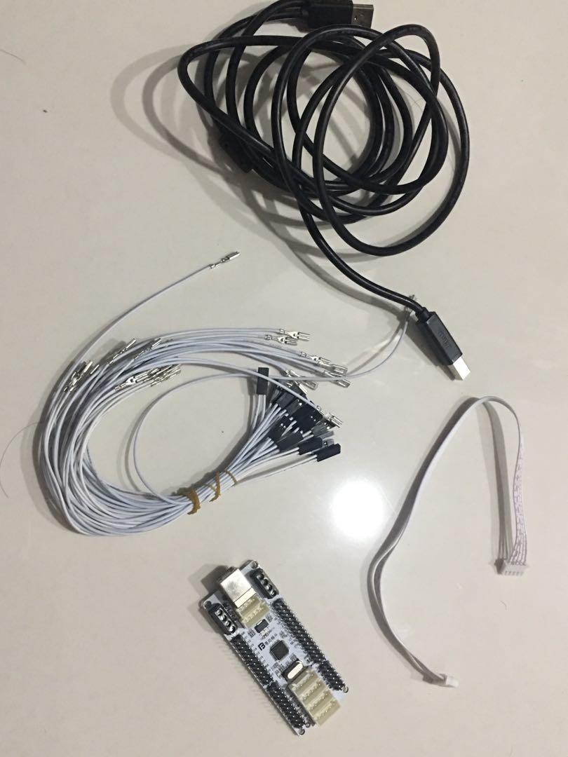 Arcade joystick pcb with full cable set, Video Gaming, Gaming ...