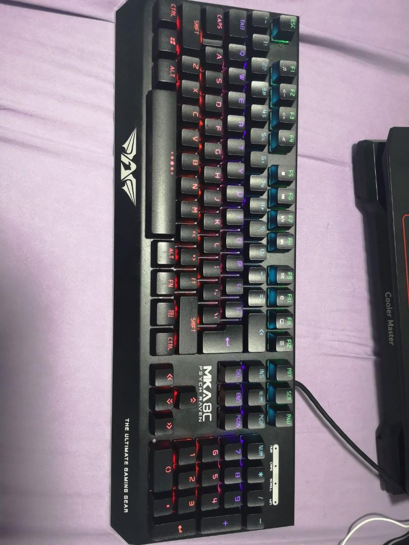 Armaggeddon MKA-8C Psych Raven Blue Switch Mechinal Gaming Keyboard ...