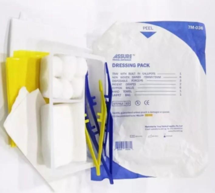 Assure Sterile Wound Dressing Set - 6 packs, Health & Nutrition ...