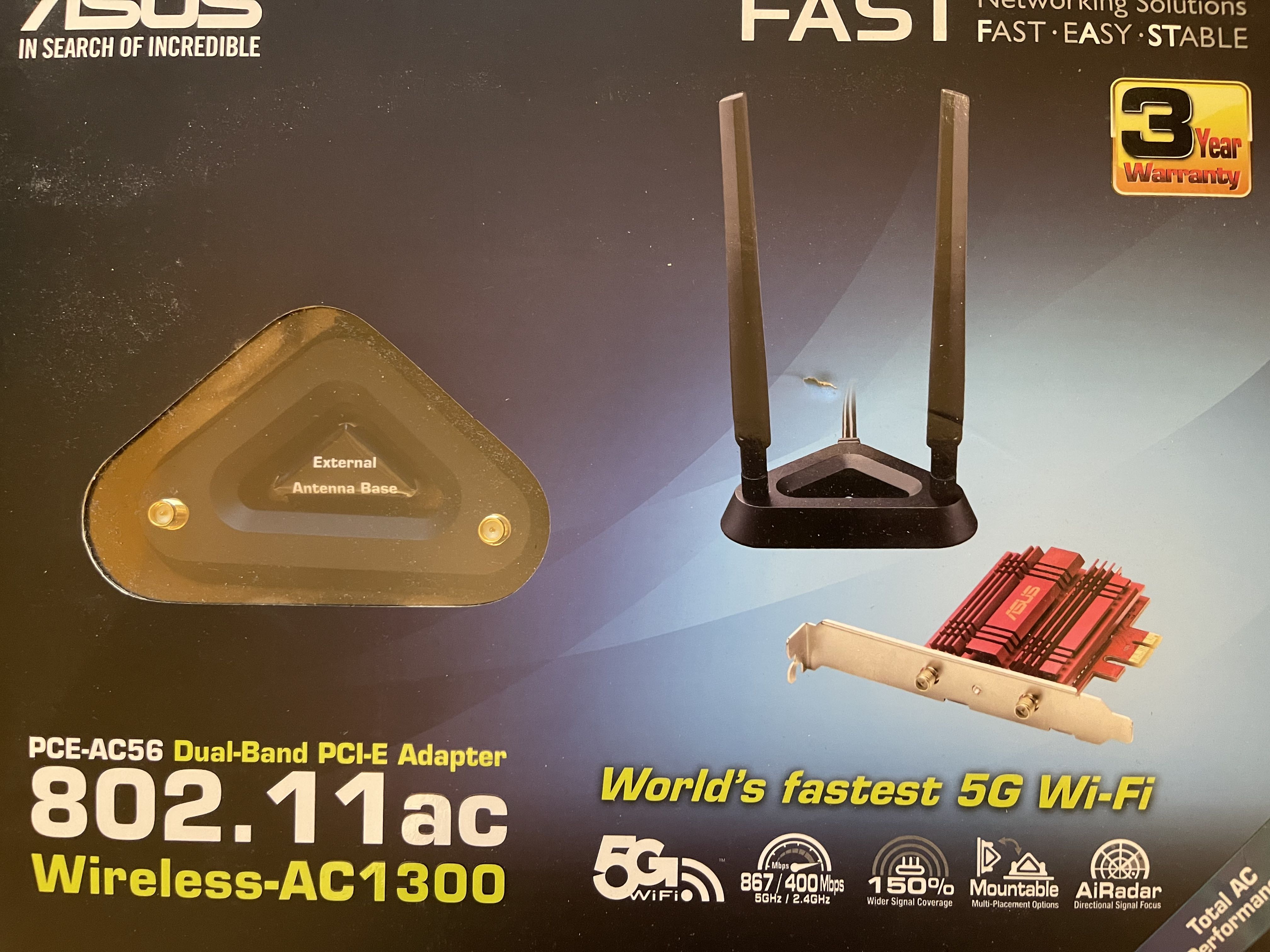 Asus PCE-AC56 Wifi, 電腦 ＆ 平板電腦, 電腦周邊產品, Wifi及上網相關產品 - Carousell