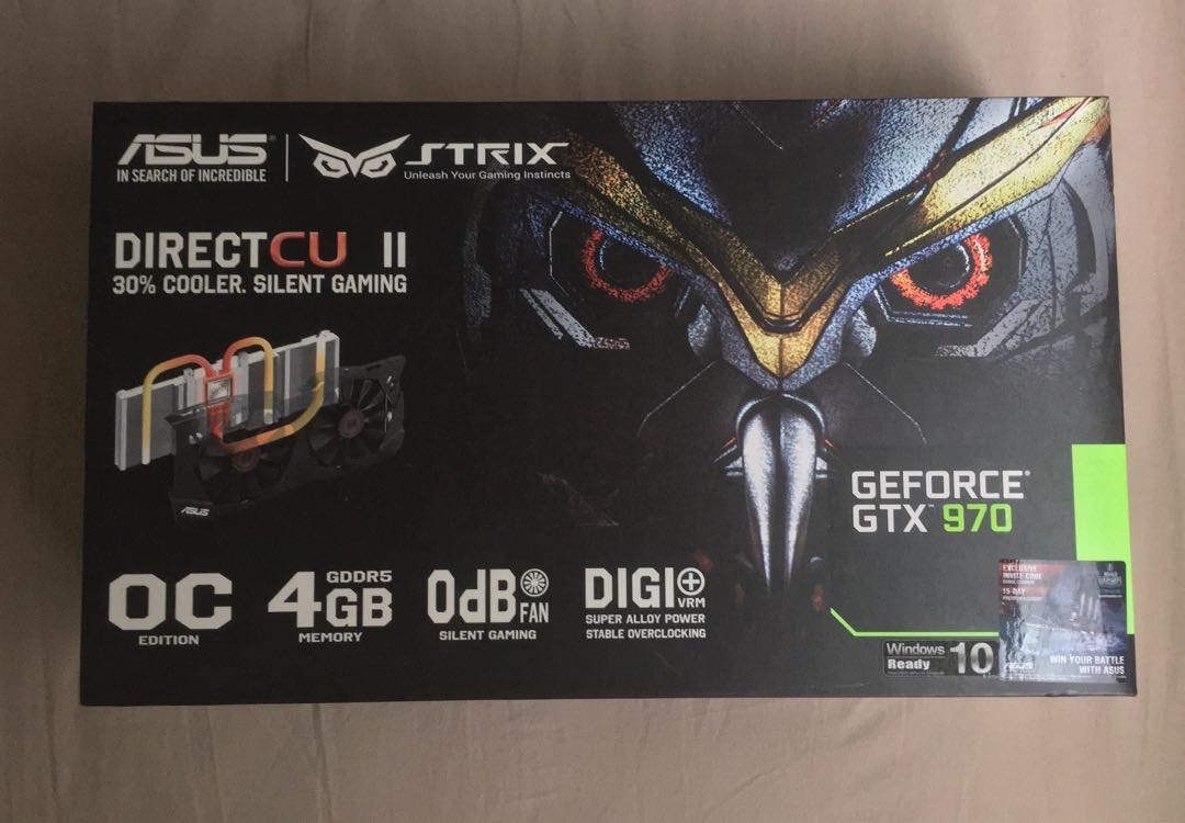 ASUS Strix GTX 970 4GB OC Edition, Computers & Tech, Parts ...