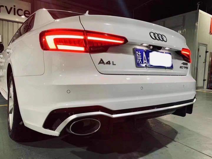 AUDI A4 B9 RS4 Style Rear Bumper, Car Accessories, Accessories on Carousell