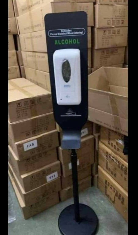 Automatic Alcohol Dispenser in Heavy Duty/ Sturdy Stand., Health ...