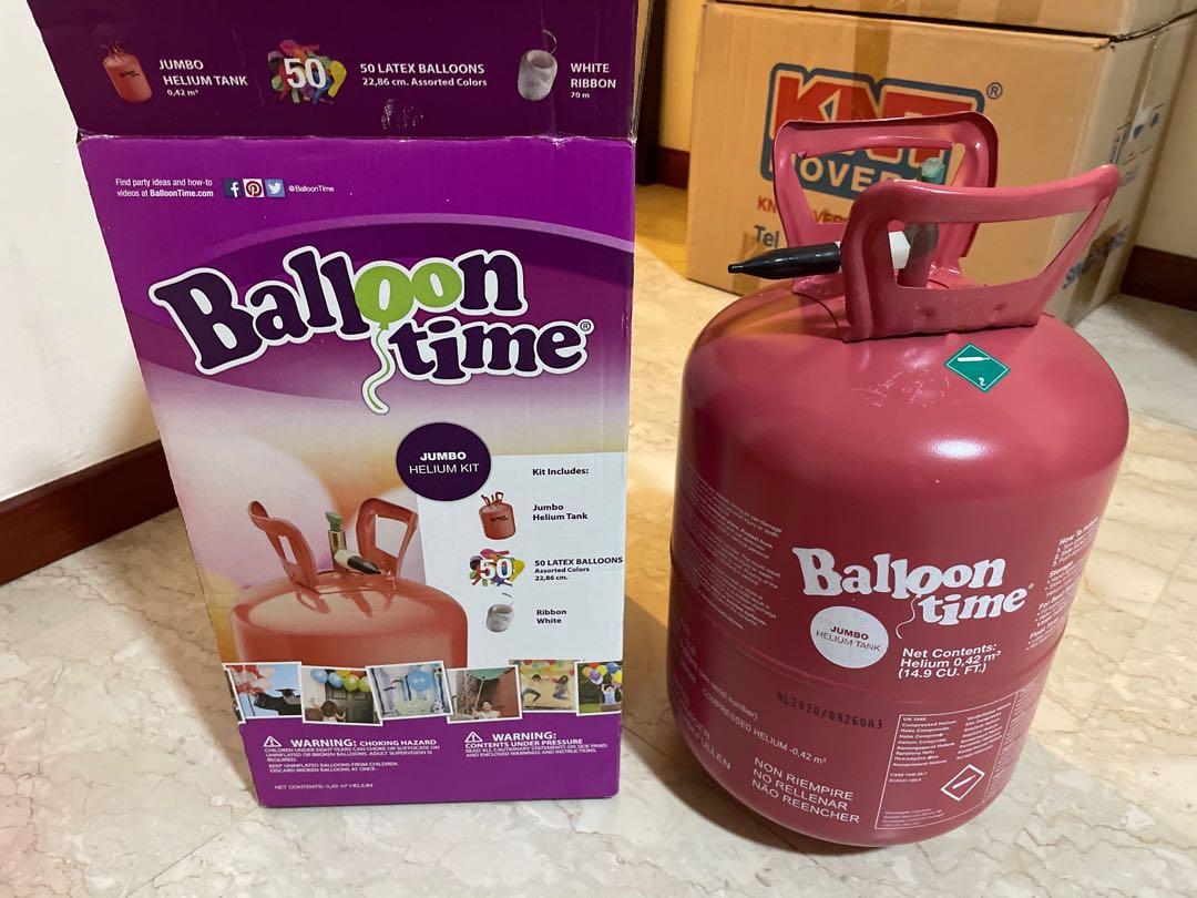 Balloon Time jumbo helium tank 0.42 m^3, Hobbies & Toys, Stationery ...