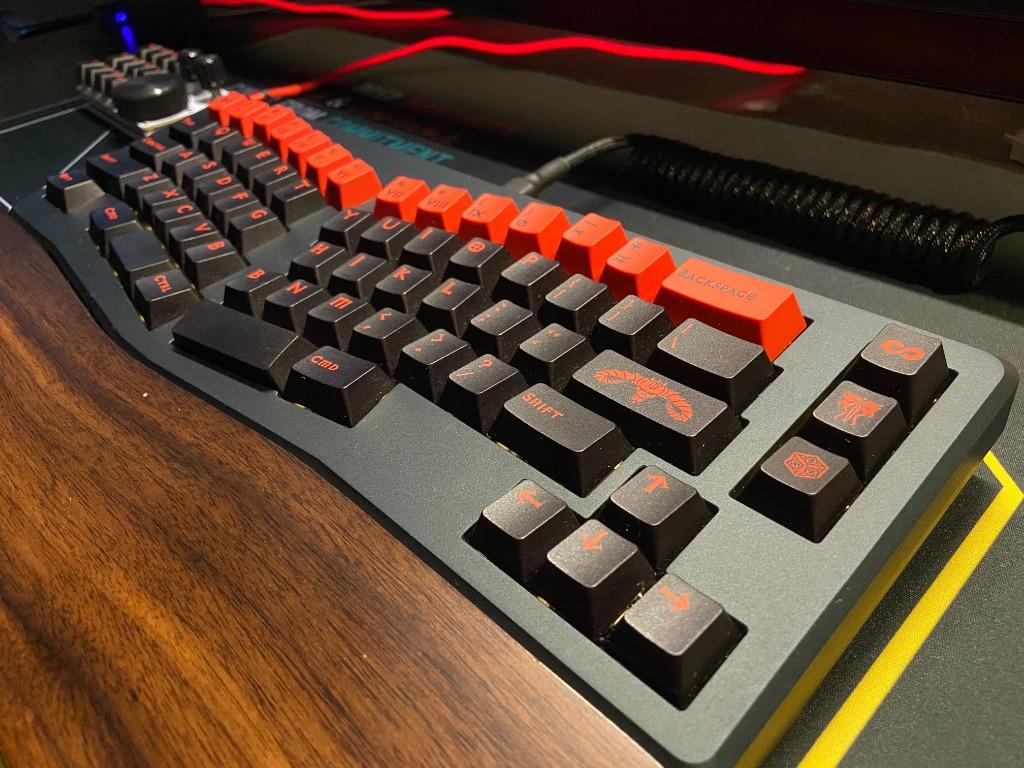 Black Aluminium Maja Keyboard + Custom POM Plate [VULCAN X KBDFANS ...