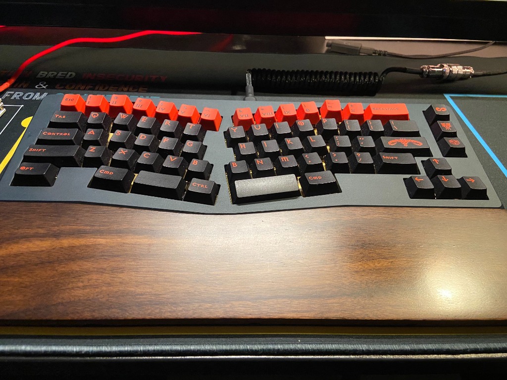 Black Aluminium Maja Keyboard + Custom POM Plate [VULCAN X KBDFANS ...