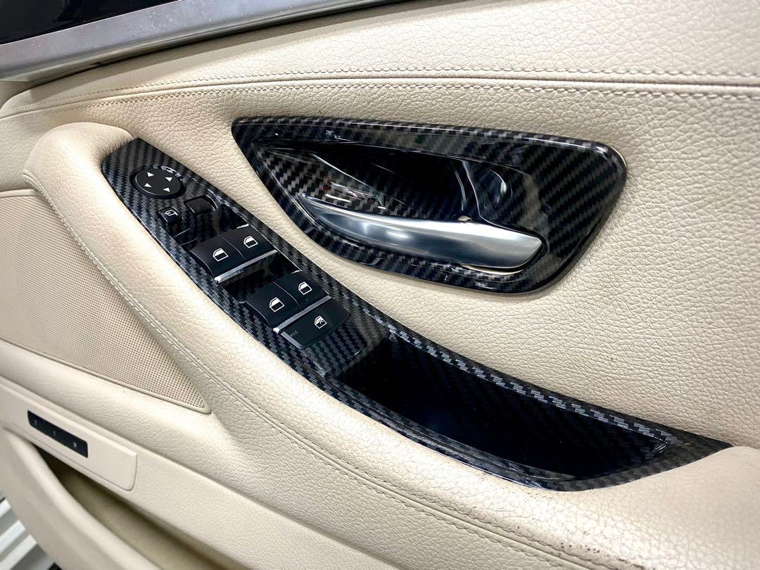 BMW F10 (520, 523, 528, 535) Carbon Fibre FULL Interior Door Handles ...