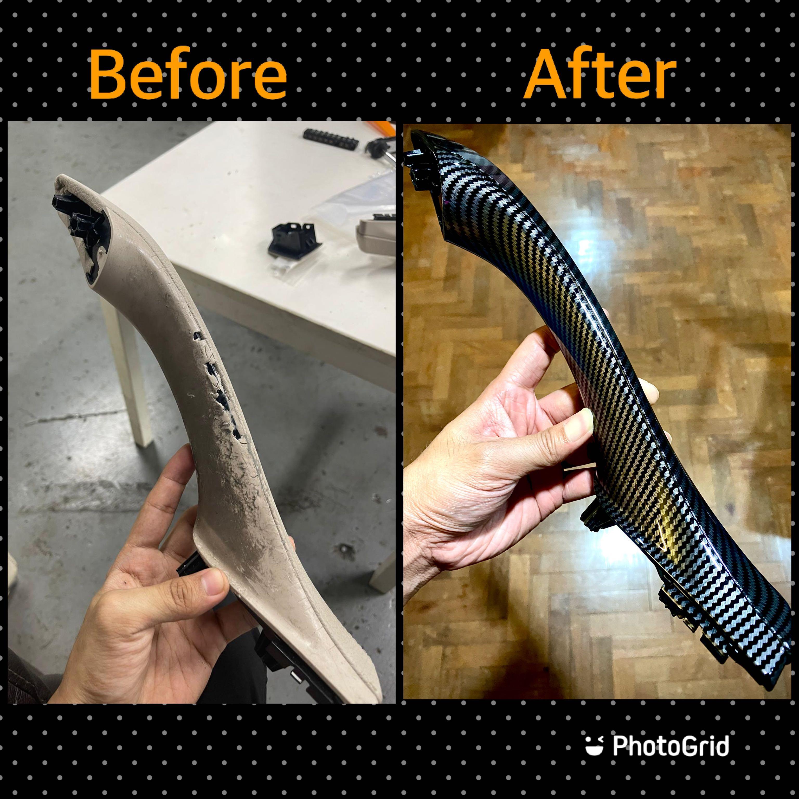 BMW F10 (520, 523, 528, 535) Carbon Fibre FULL Interior Door Handles ...