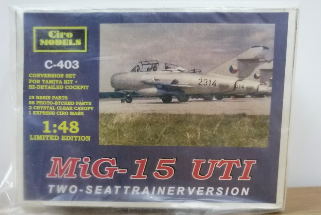Ciro Models 1/48 MIG-15 UTI TWO SEAT CONVERSION SET., 興趣及遊戲, 手作＆自家設計 ...
