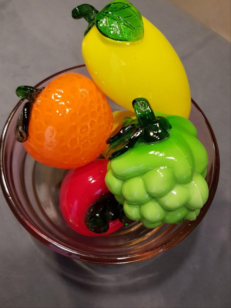 Decorative glass fruits, Furniture & Home Living, Home Decor, Other ...