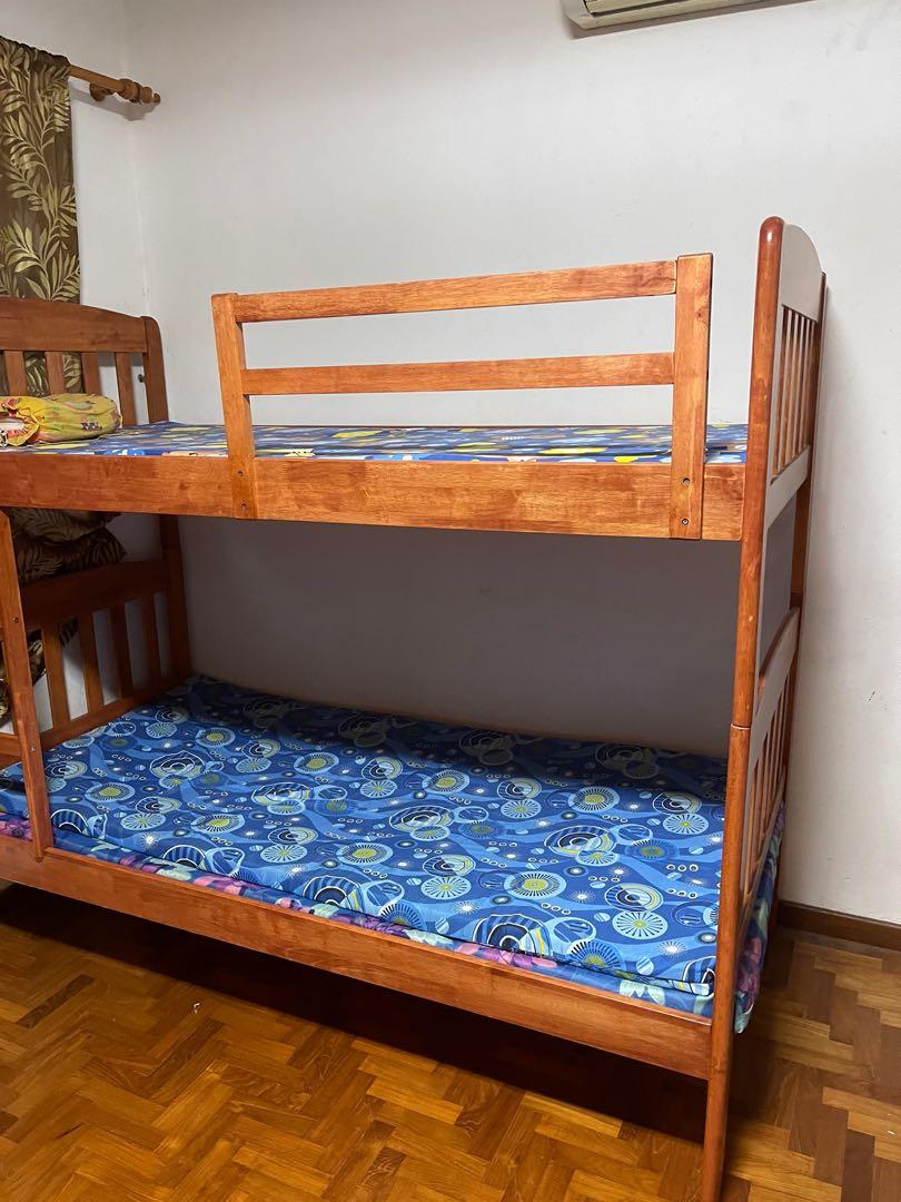 Double Decker Bed 2 sets, Furniture & Home Living, Furniture, Bed ...