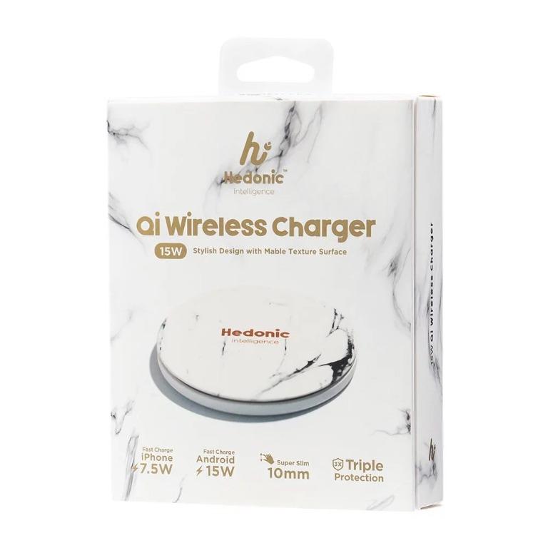 Hedonic Marble Qi 無線充電器, 手提電話, 電話及其他裝置配件, 電池及充電器 - Carousell