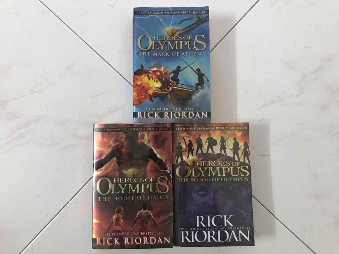 Heroes of Olympus books by Rick Riordan, Hobbies & Toys, Books ...