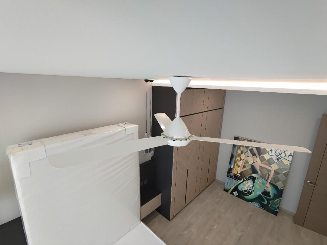 KDK White Ceiling Fan 48"/120cm with Regulator (6pcs), Furniture & Home ...