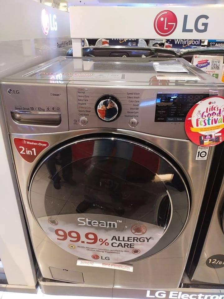 Lg Frontload Smart Inverter(wash&dry combo), TV & Home Appliances ...