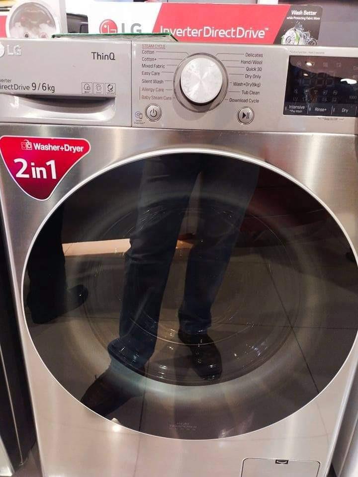 Lg Frontload Smart Inverter(wash&dry combo), TV & Home Appliances ...