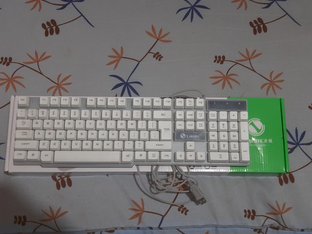 Limeide White Keyboard, Computers & Tech, Parts & Accessories, Computer ...