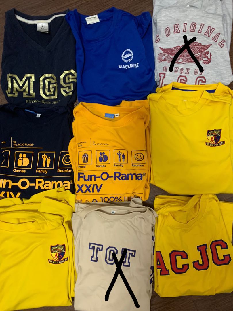 MGS/ACSI/ACJC school collegiate/PE/ house shirts, Women's Fashion, Tops ...