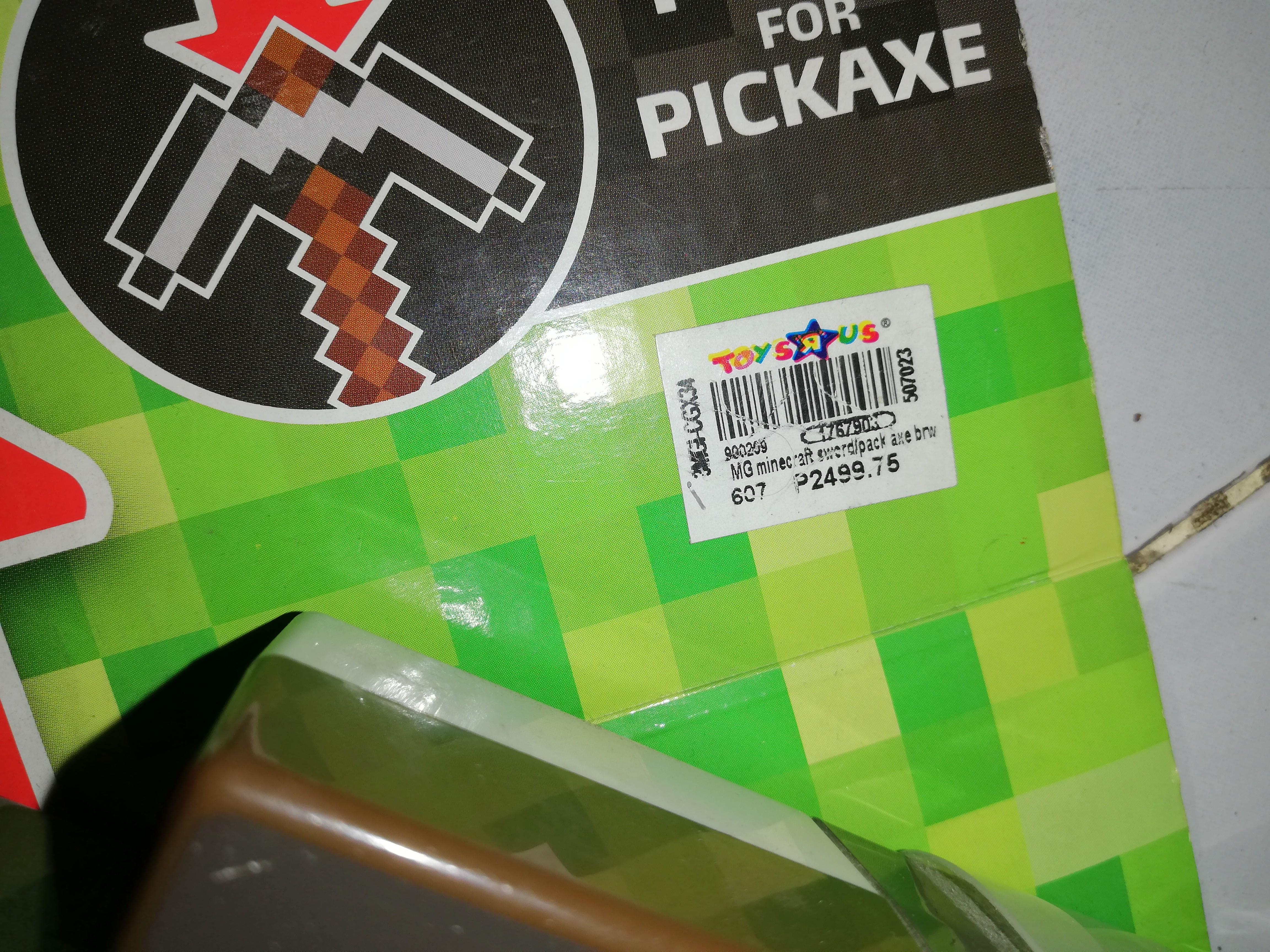 Minecraft Pickaxe, Hobbies & Toys, Toys & Games on Carousell
