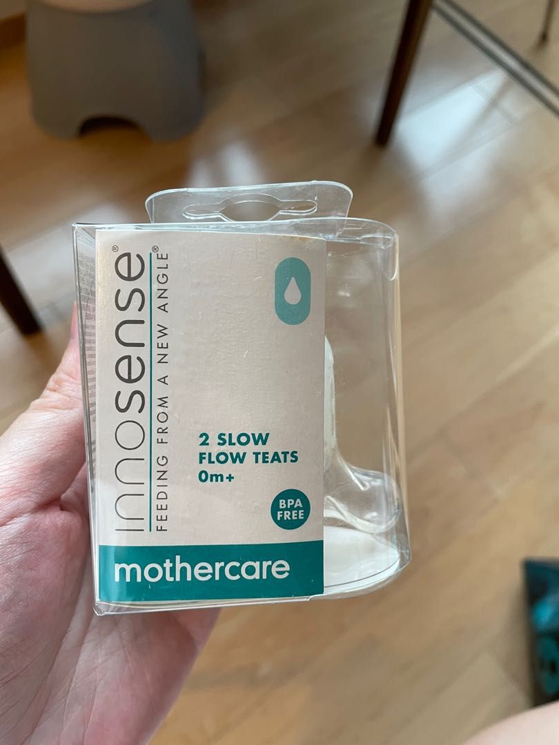 Mothercare innosense 2 Slow Flow Teats (0m+) 奶樽咀 全新連盒, 兒童＆孕婦用品, 護理及餵哺 ...