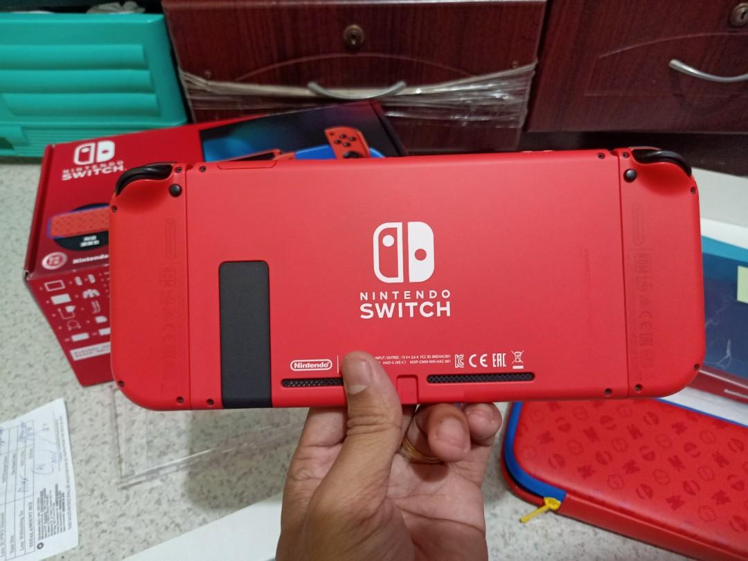 Nintendo switch v2 complete (mario red limited edition ), Video Gaming ...