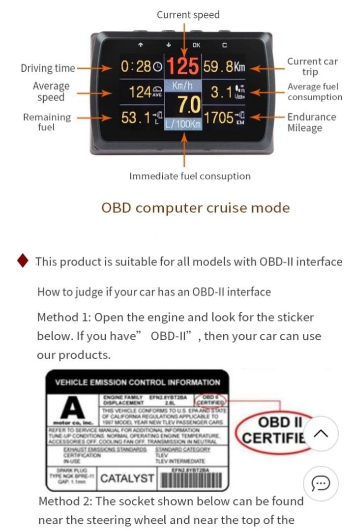 Obd ii meter, Car Accessories, Accessories on Carousell