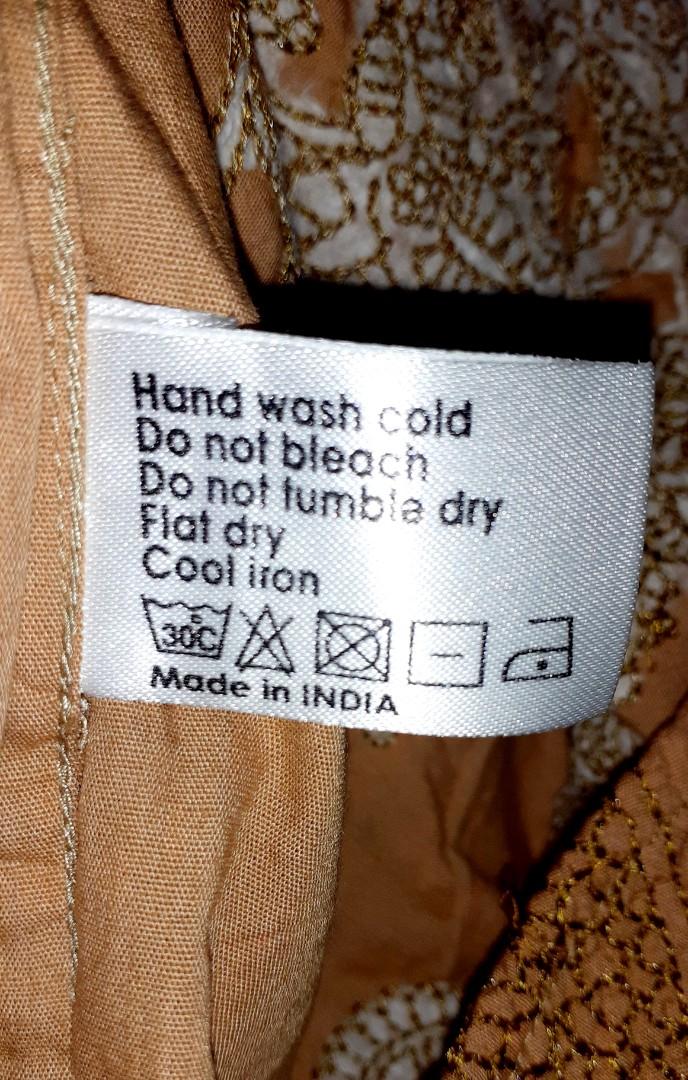 Original BRITISH INDIA Traveller Embroidered Brown Botton-Down Mens ...