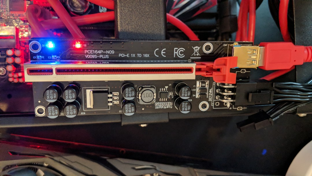 PCIE Riser v009s-Plus for GPU mining rig, Computers & Tech, Parts ...