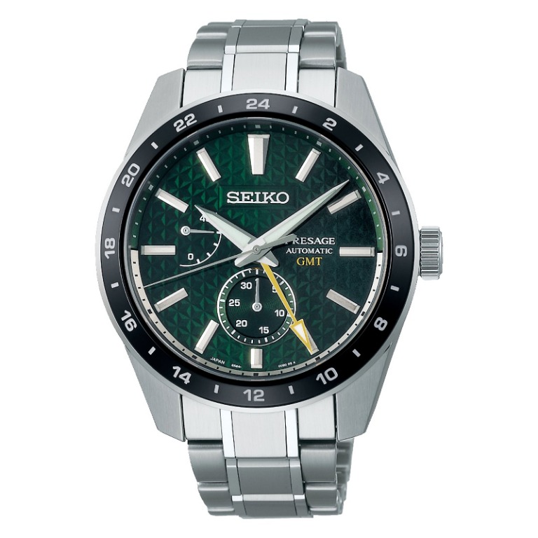 現貨 觀塘門市 SEIKO Presage Sharp Edged SPB219J1 Automatic GMT Green Dial Men ...