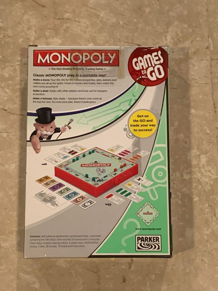 Portable monopoly, Hobbies & Toys, Toys & Games on Carousell
