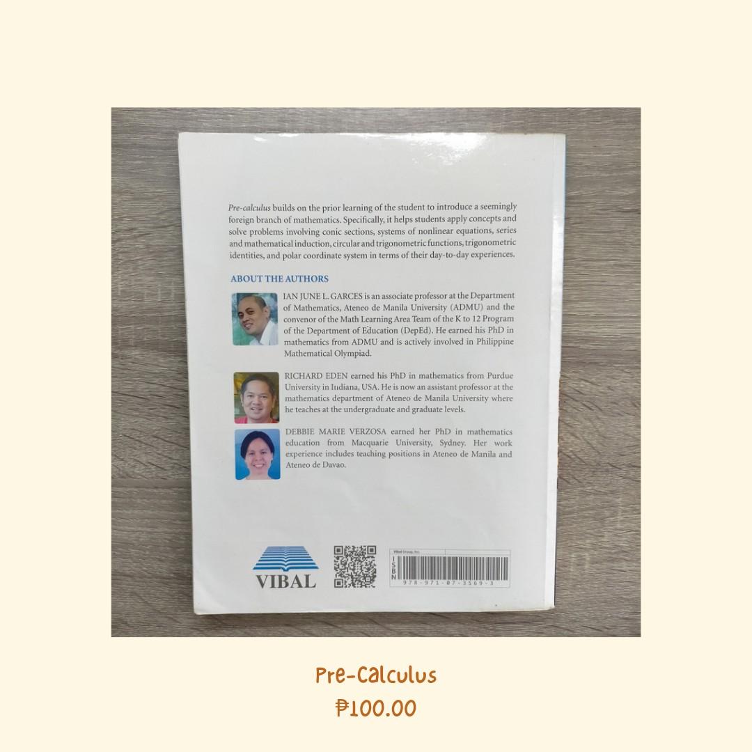 Pre-Calculus - Grade 11 STEM SHS, Hobbies & Toys, Books & Magazines ...