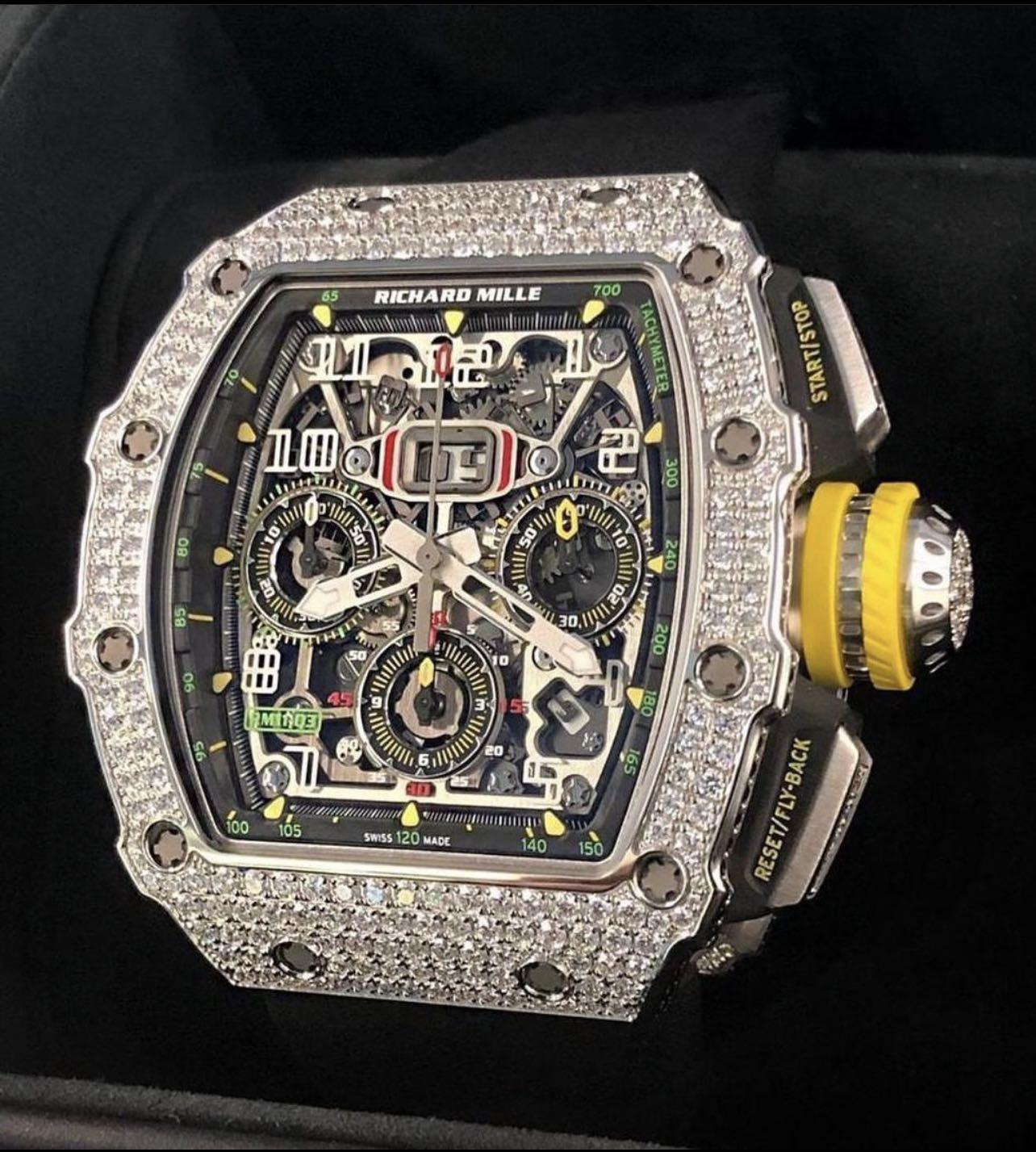 Richard Mille RM 11-03 Diamond Titanium, Luxury, Watches on Carousell