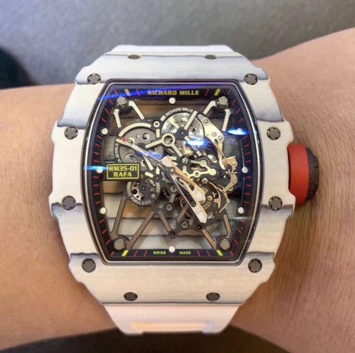 Richard Mille RM 35-01 NTPT RAFA WHITE, Luxury, Watches on Carousell