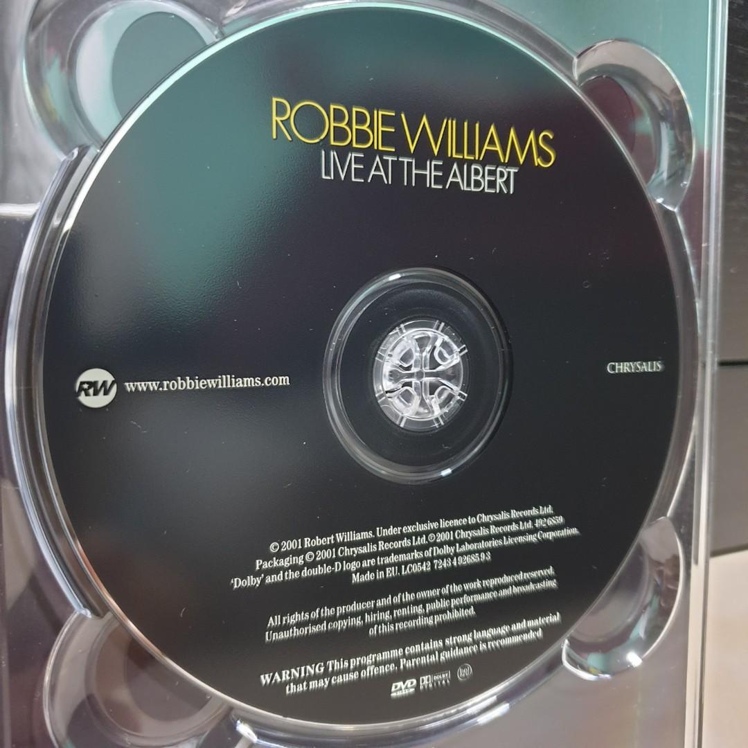 Robbie Williams - Live At The Albert - DVD, Hobbies & Toys, Music ...