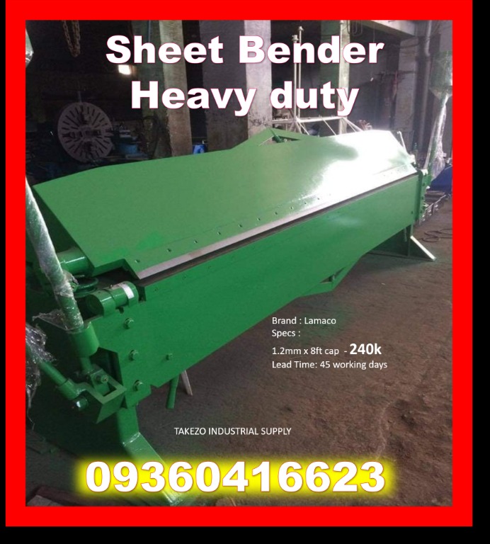 Sheet Bender Heavy duty!, Commercial & Industrial, Industrial Equipment ...