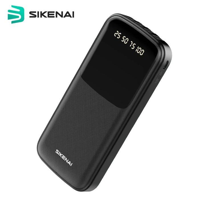 SIKENAI Lightweight 10000MAh Power Bank With Built-In Cable & LED ...