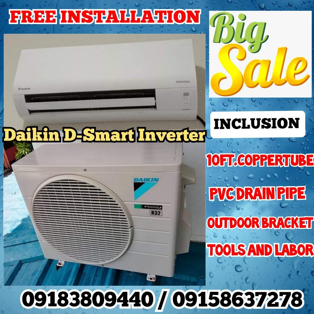 Split Type Aircon/Daikin D-Smart Inverter, TV & Home Appliances, Air ...