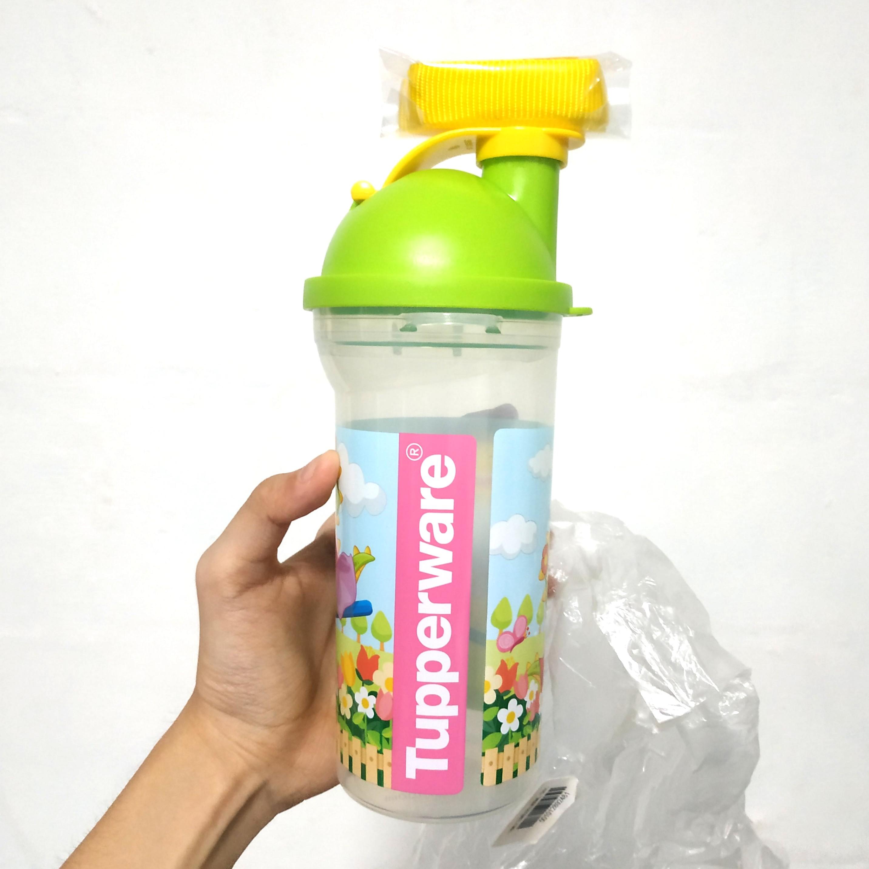 Tupperware 400 ml Back To School Dino and Bear Flip Top Cap Water ...