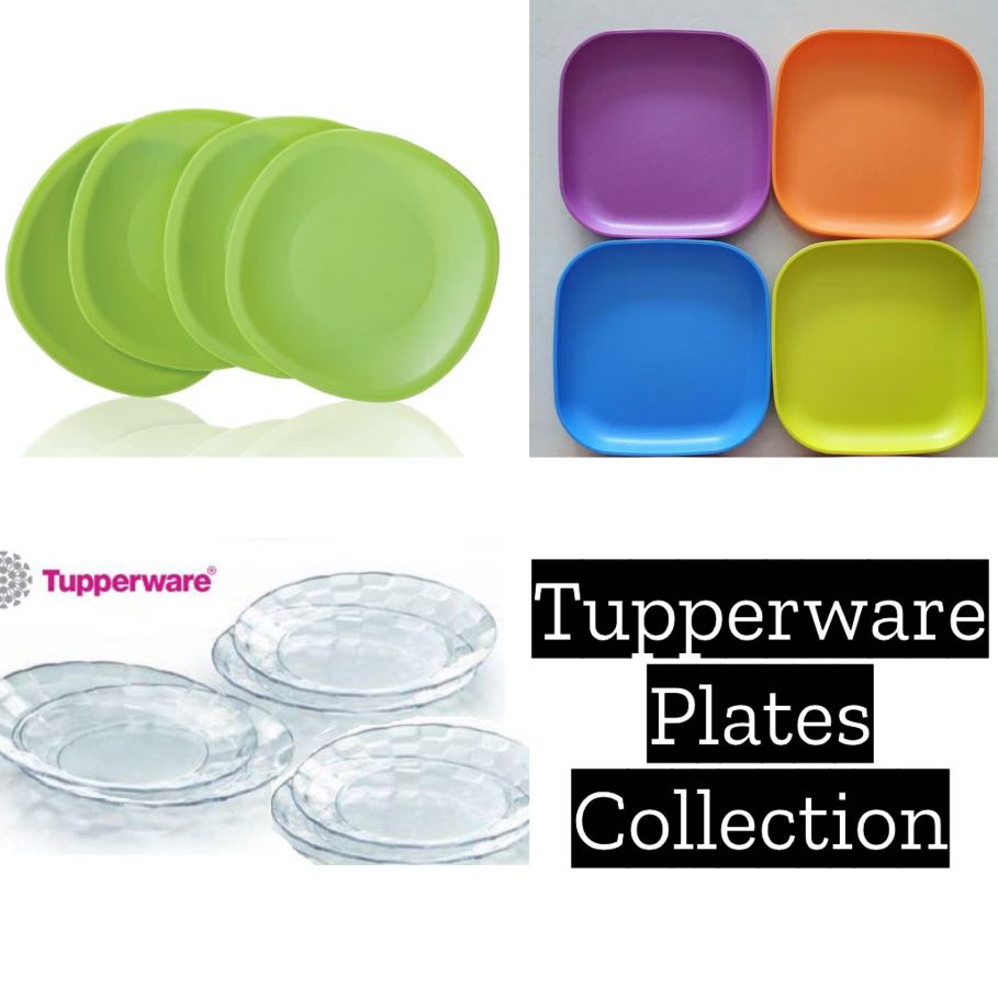 Tupperware Plates Collection, Furniture & Home Living, Kitchenware ...