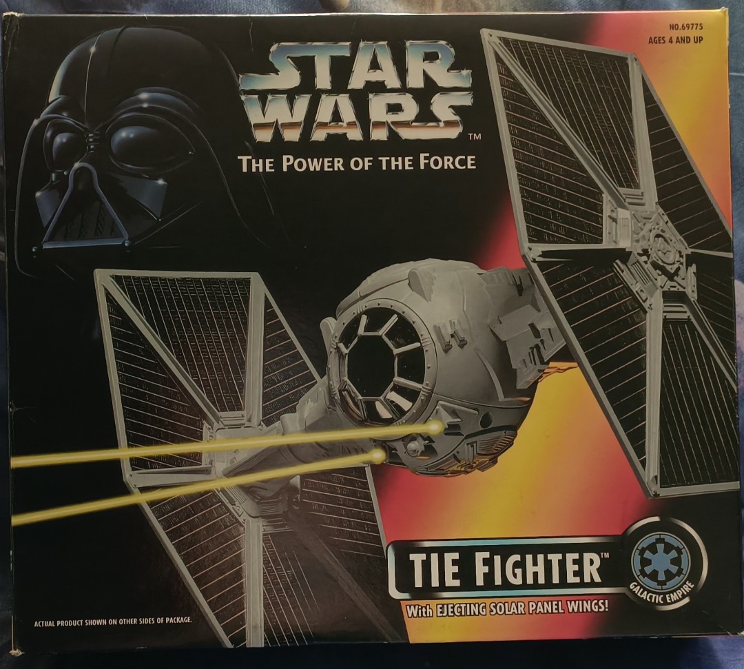 Vintage Star Wars Tie Fighter with Ejecting Solar Panel Wings, Hobbies ...