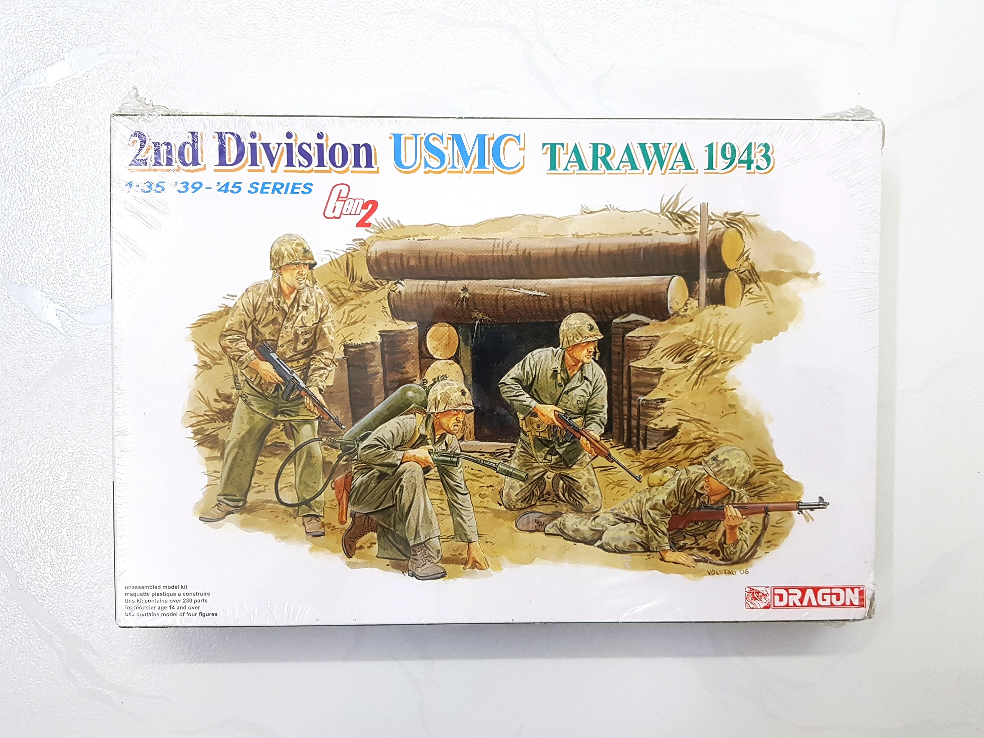 1/35 Dragon Gen2 #6272, 2nd Division USMC Tarawa 1943 c/w 4 Figures ...