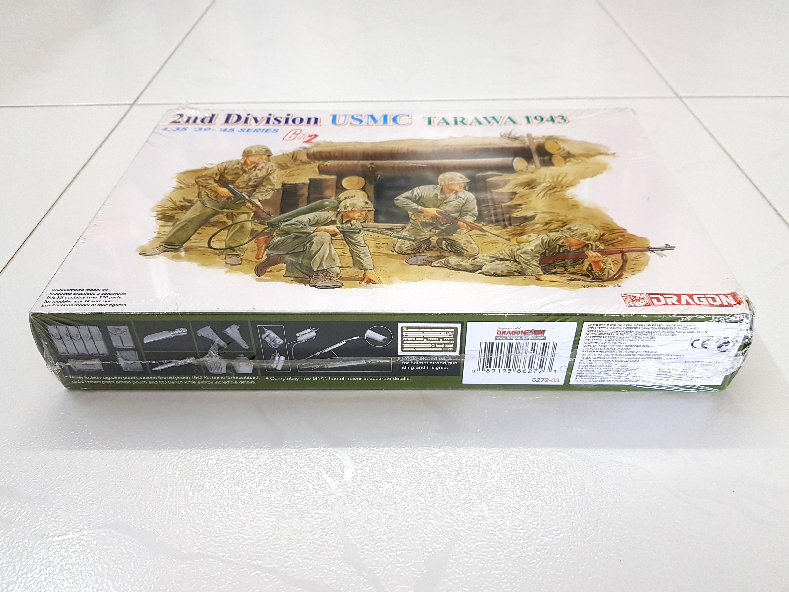 1/35 Dragon Gen2 #6272, 2nd Division USMC Tarawa 1943 c/w 4 Figures ...